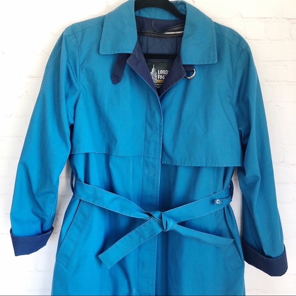 London Fog | Jackets & Coats | London Fog Blue Trench Coat Thinsulate ...